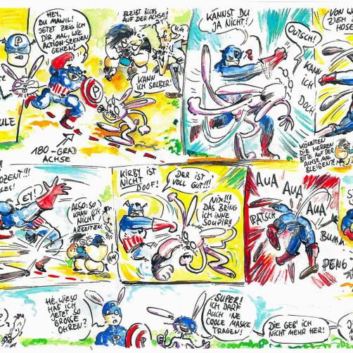 Empfang in der Ausstellung „Lüge und Streit – 30. und 31. Int. Comic ...